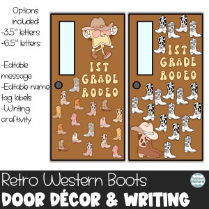 Retro Western Bulletin Board Kit, Western Theme Classroom Decor, Back ...