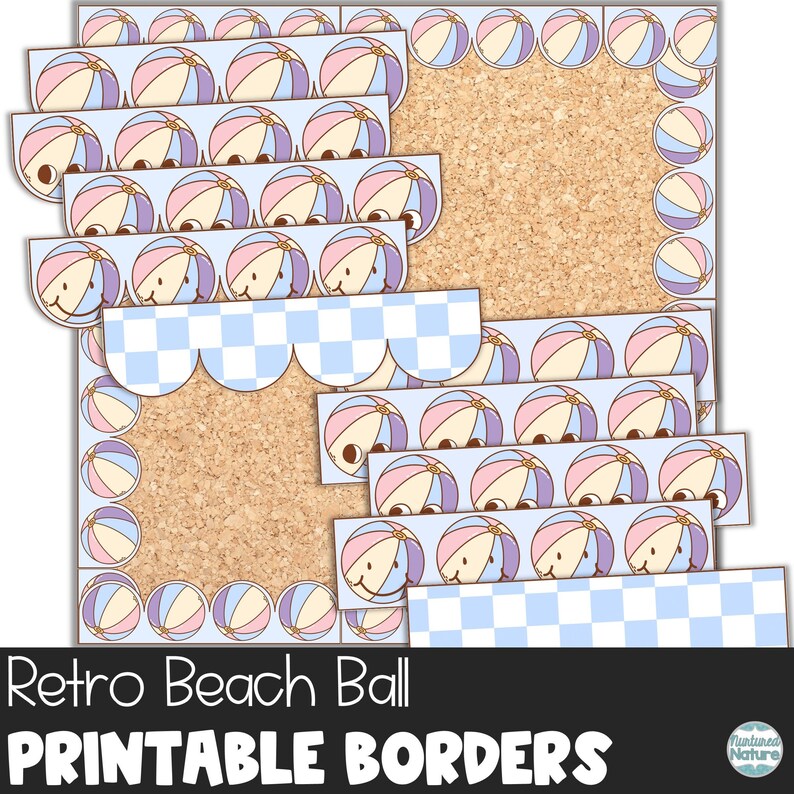 Printable Bulletin Board Border Retro Summer Bulletin Board - Etsy