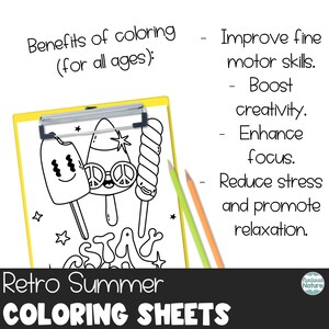 Summer Activity Bundle, Coloring Pages for Kids Printable, Writing ...