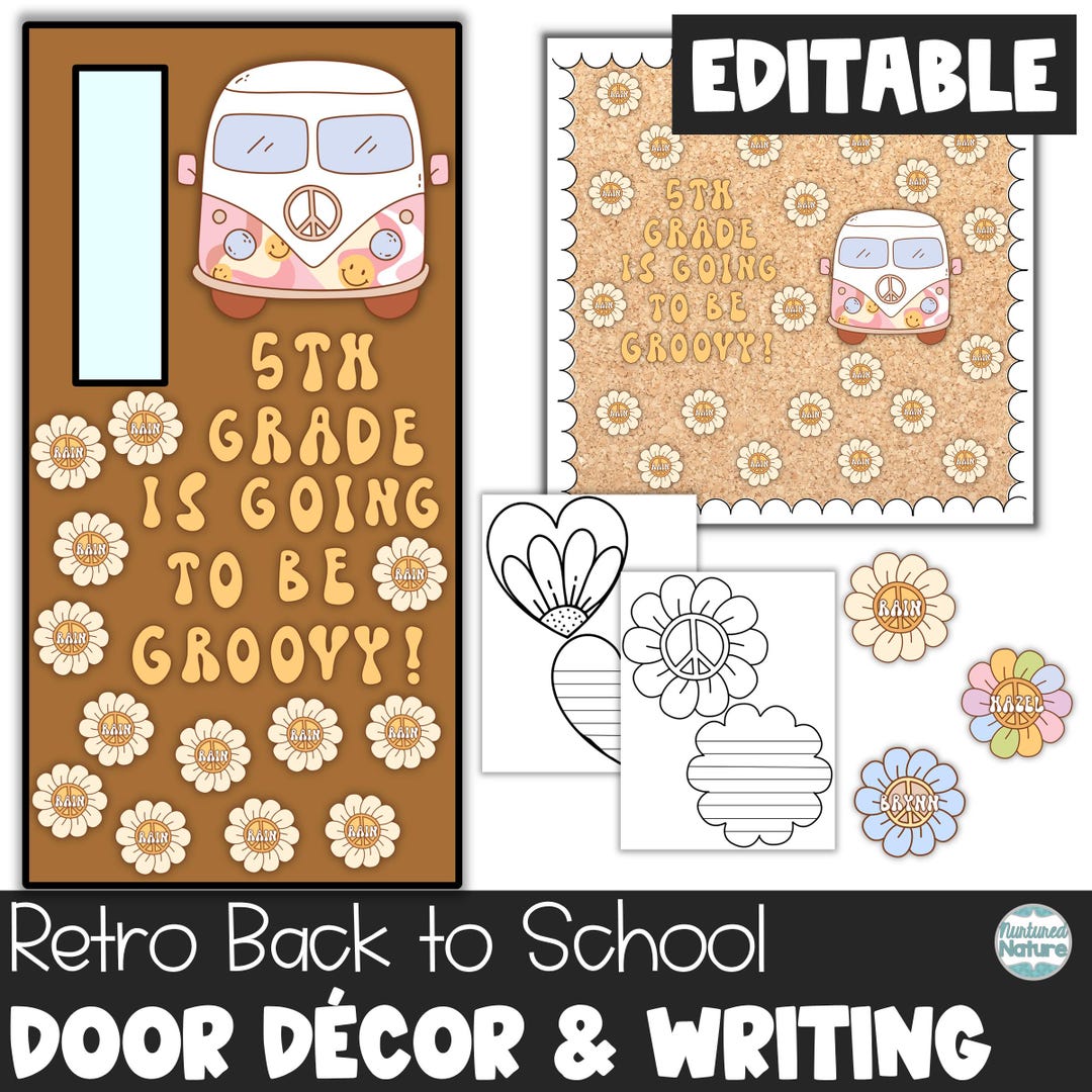 Back to School Classroom Decor, Classroom Door, Bulletin Board Kit ...