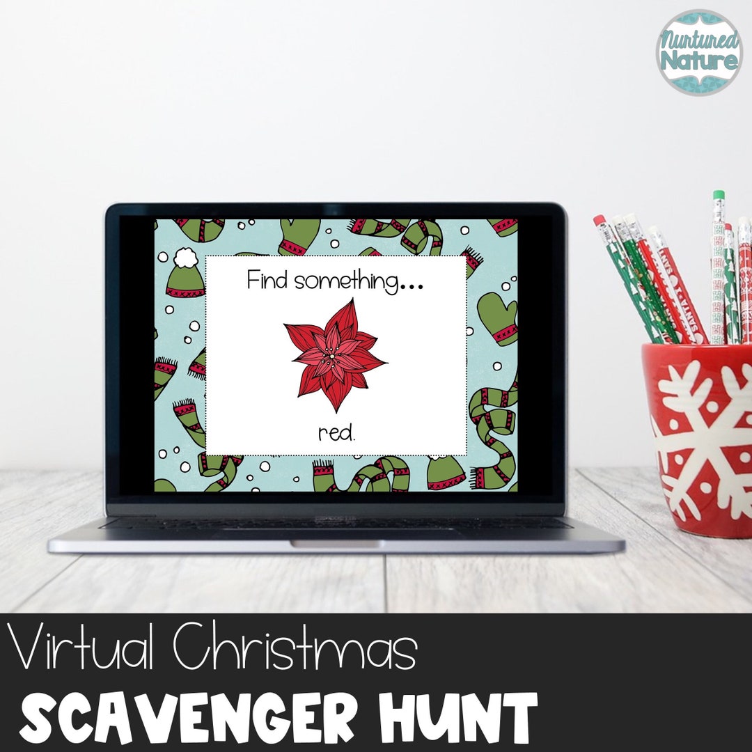 Christmas Scavenger Hunt for Kids, Christmas Activities, Virtual Games ...