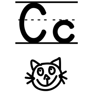 Lined Classroom Alphabet ABC Poster Set Printable Instant - Etsy