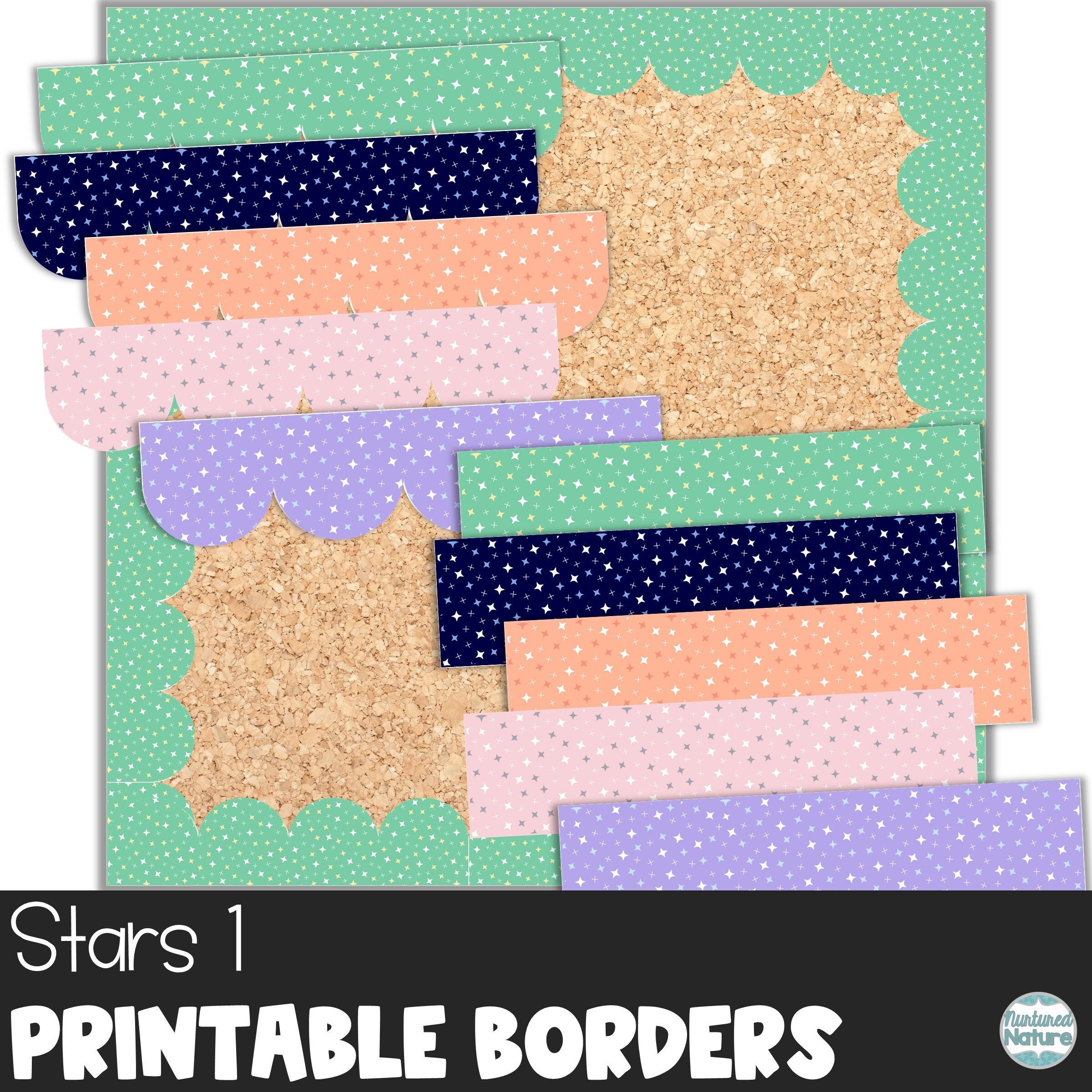 Printable Bulletin Board Border Space Theme Classroom Decor - Etsy