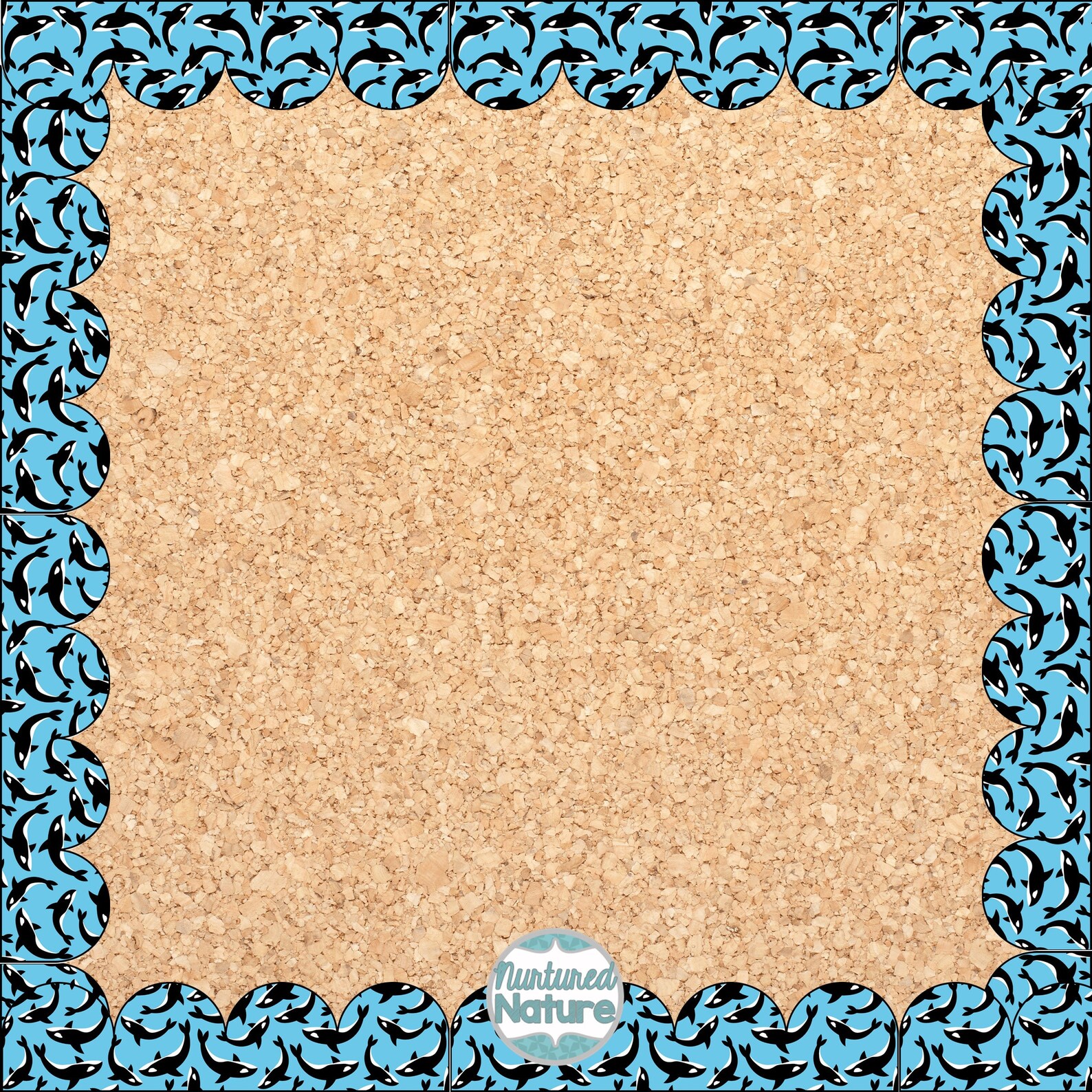 Printable Bulletin Board Border, Ocean Theme Classroom Decor, Orca ...