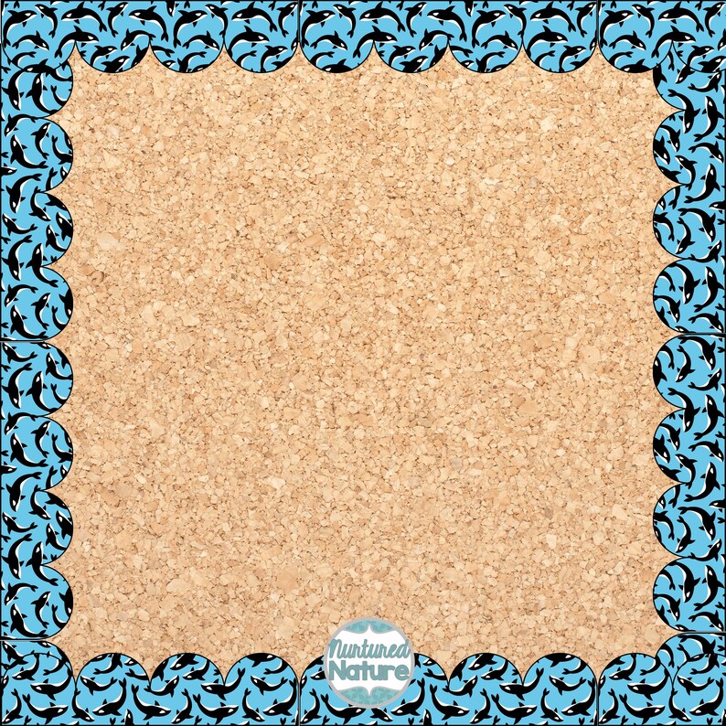 Printable Bulletin Board Border, Ocean Theme Classroom Decor, Orca ...