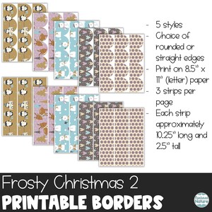 Christmas Bulletin Board Border, Penguin Printable, December Bulletin ...