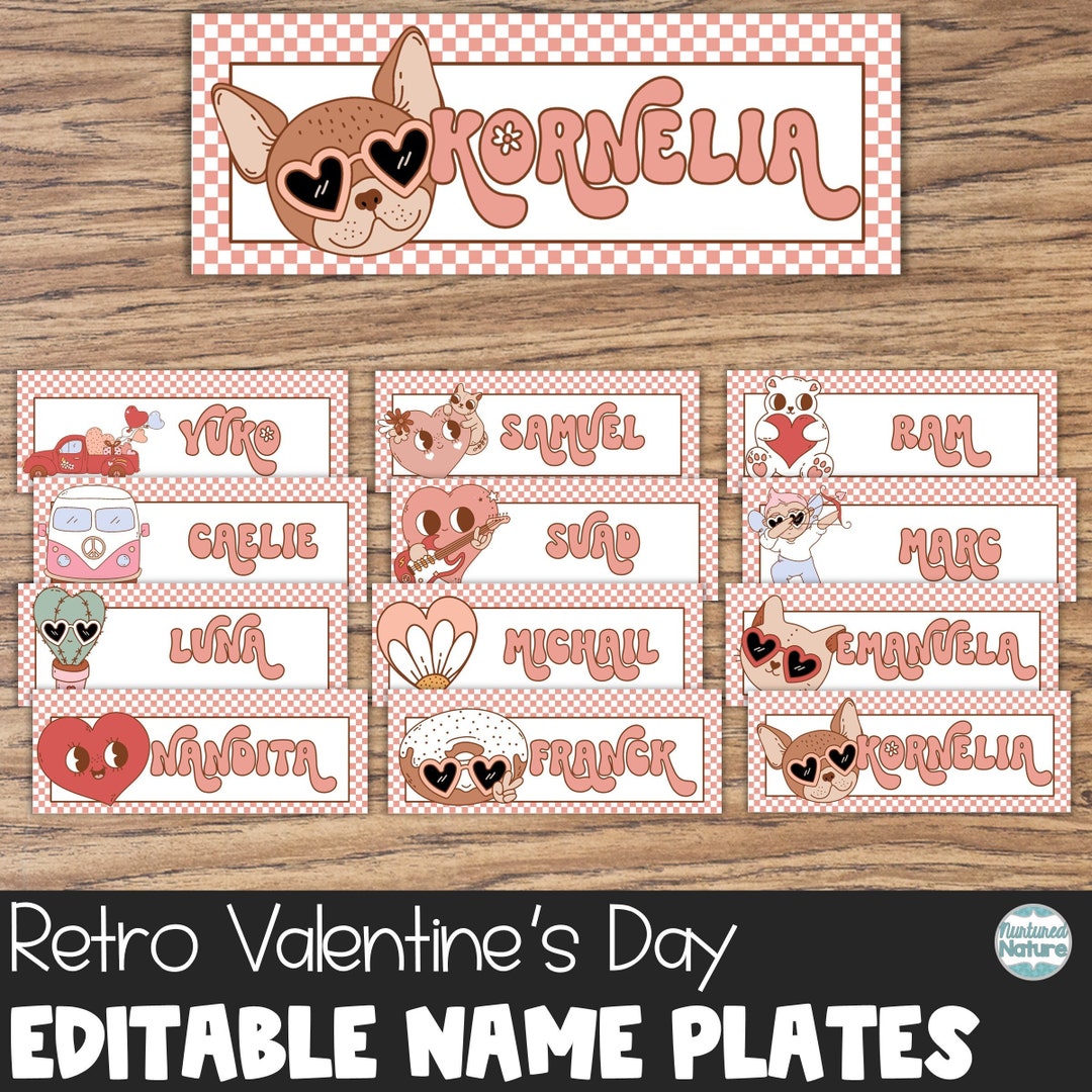Classroom Name Tags, Classroom Valentines, Valentines Day Classroom ...