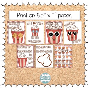 Retro Back to School Bulletin Board, Retro Classroom Decor, Popcorn ...