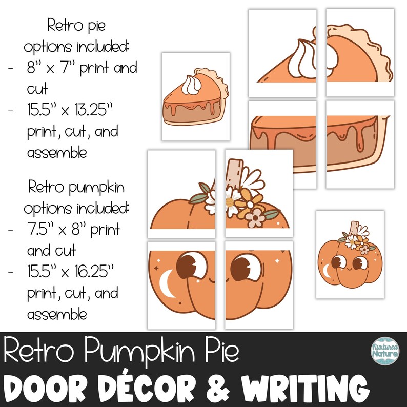 Thanksgiving Classroom Door Decoration, Pumpkin Pie Bulletin Board ...