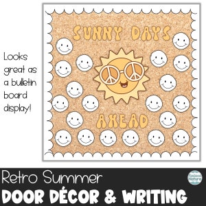 Summer Classroom Door Decor, End of the Year Bulletin Board Kit ...