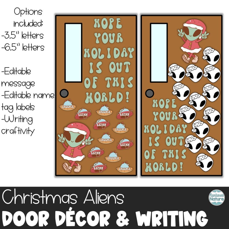 Christmas Classroom Door Decoration, Holiday Bulletin Board, Christmas ...