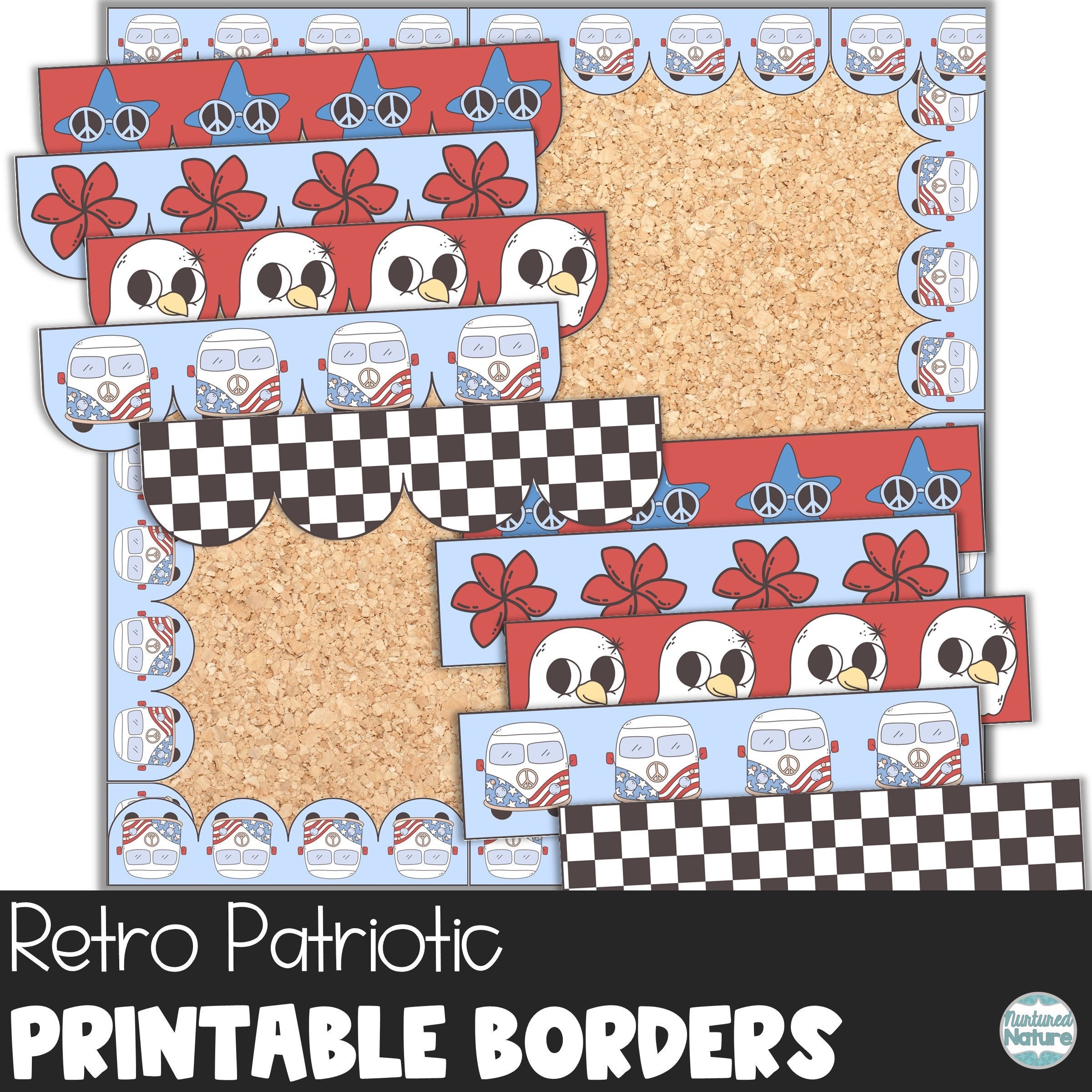 Printable Bulletin Board Border Retro Classroom Decor - Etsy