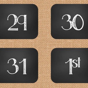 Editable Burlap Chalkboard Classroom Calendar Kit 10 Shades | Etsy