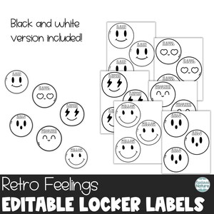 Retro Classroom Decor, Cubby Tags, Editable Name Tags for Kids ...