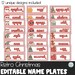 Classroom Name Tags, Christmas Classroom Decor, Christmas Decorations ...