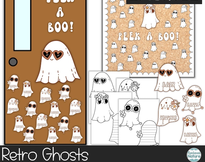 Halloween Bulletin Board Kit | Classroom Decor | Retro - Etsy Canada