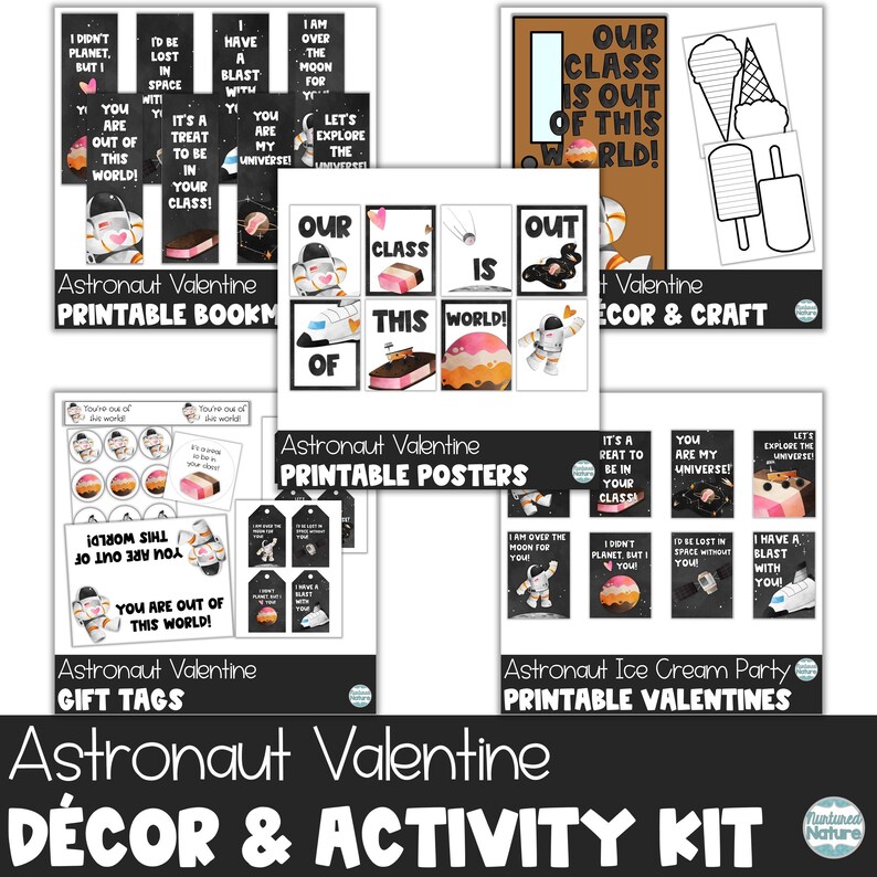 Valentines Day Bulletin Board Printable Poster Set - Etsy