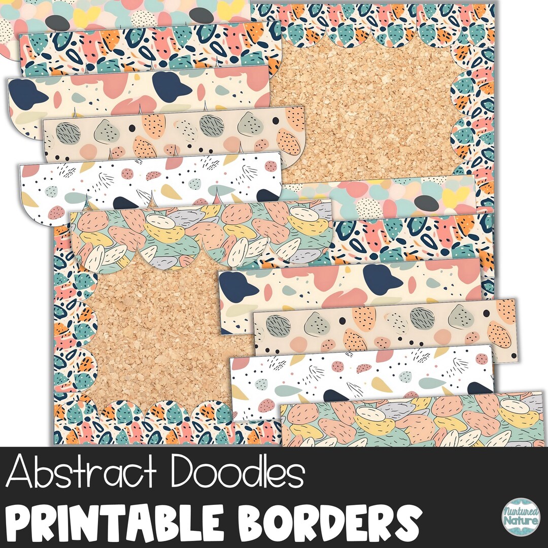 Printable Bulletin Board Border, Boho Classroom Bulletin Board ...