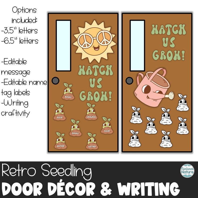 Spring Classroom Door Decor, Growth Mindset Bulletin Board Kit ...