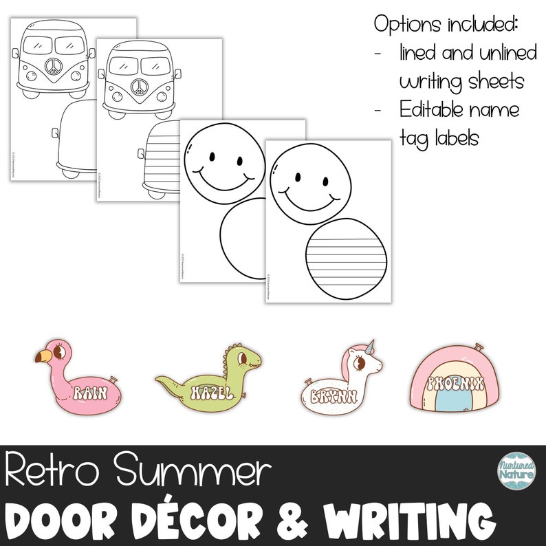 Summer Classroom Door Decor, End of the Year Bulletin Board Kit ...