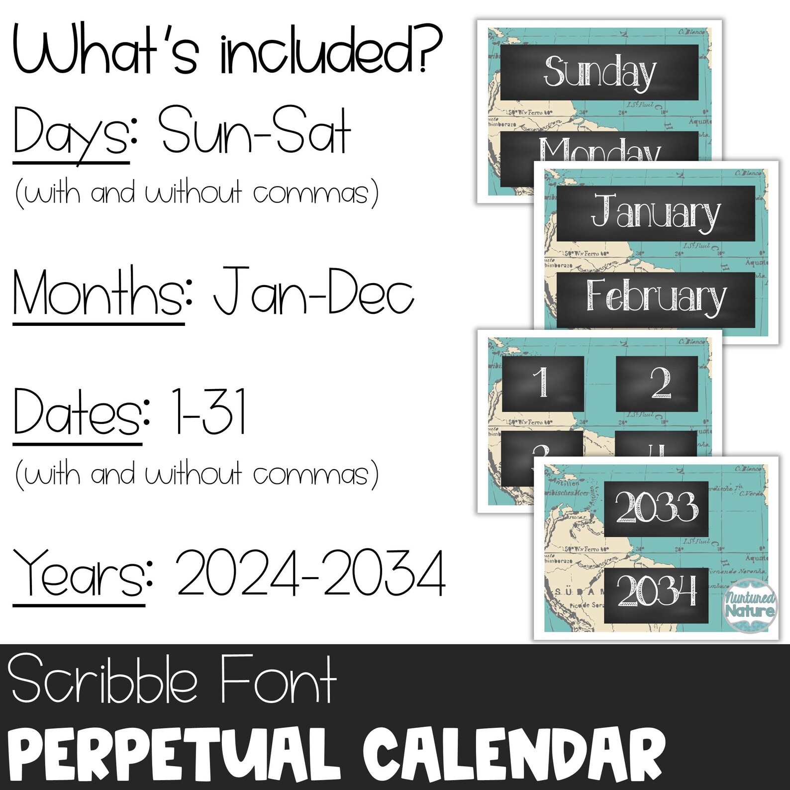 2025 Flip Calendar Classroom, 2025 Printable Calendar Display, 2025 ...