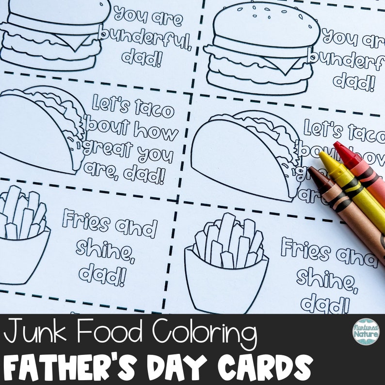 Fathers Day Coloring Card Fathers Day Gifts From Kids - Etsy