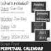 2025 Flip Calendar Classroom, 2025 Printable Calendar Display, 2025 ...