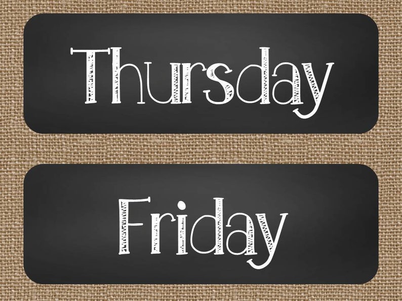 Editable Burlap Chalkboard Classroom Calendar Kit 10 Shades | Etsy