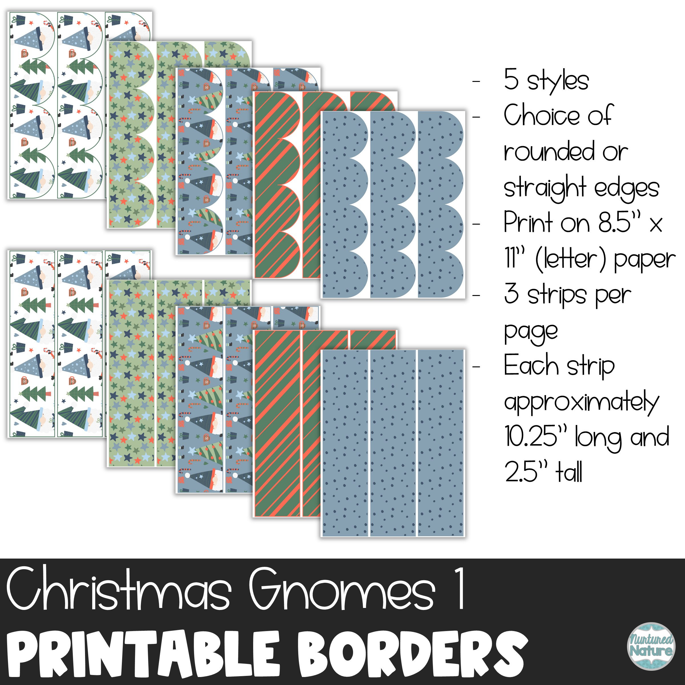 Christmas Bulletin Board Border, Santa Printable, December Bulletin ...