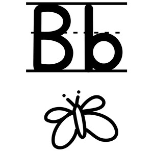 Lined Classroom Alphabet ABC Poster Set Printable Instant - Etsy