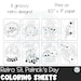 St Patricks Day Coloring Pages for Kids, Retro Coloring Pages Printable ...
