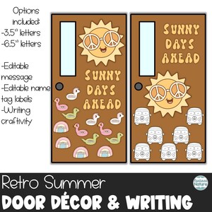 Summer Classroom Door Decor, End of the Year Bulletin Board Kit ...