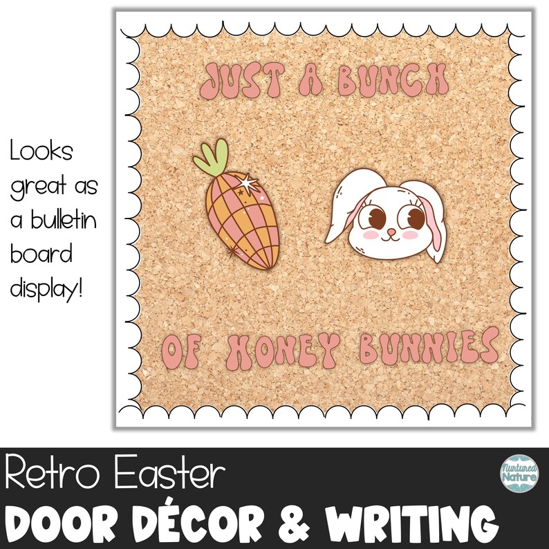 Easter Door Decor for Classroom, Retro Classroom Decor Bundle, Easter ...