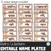 Retro Western Nametags for School, Name Plate for Desk, Western Theme ...