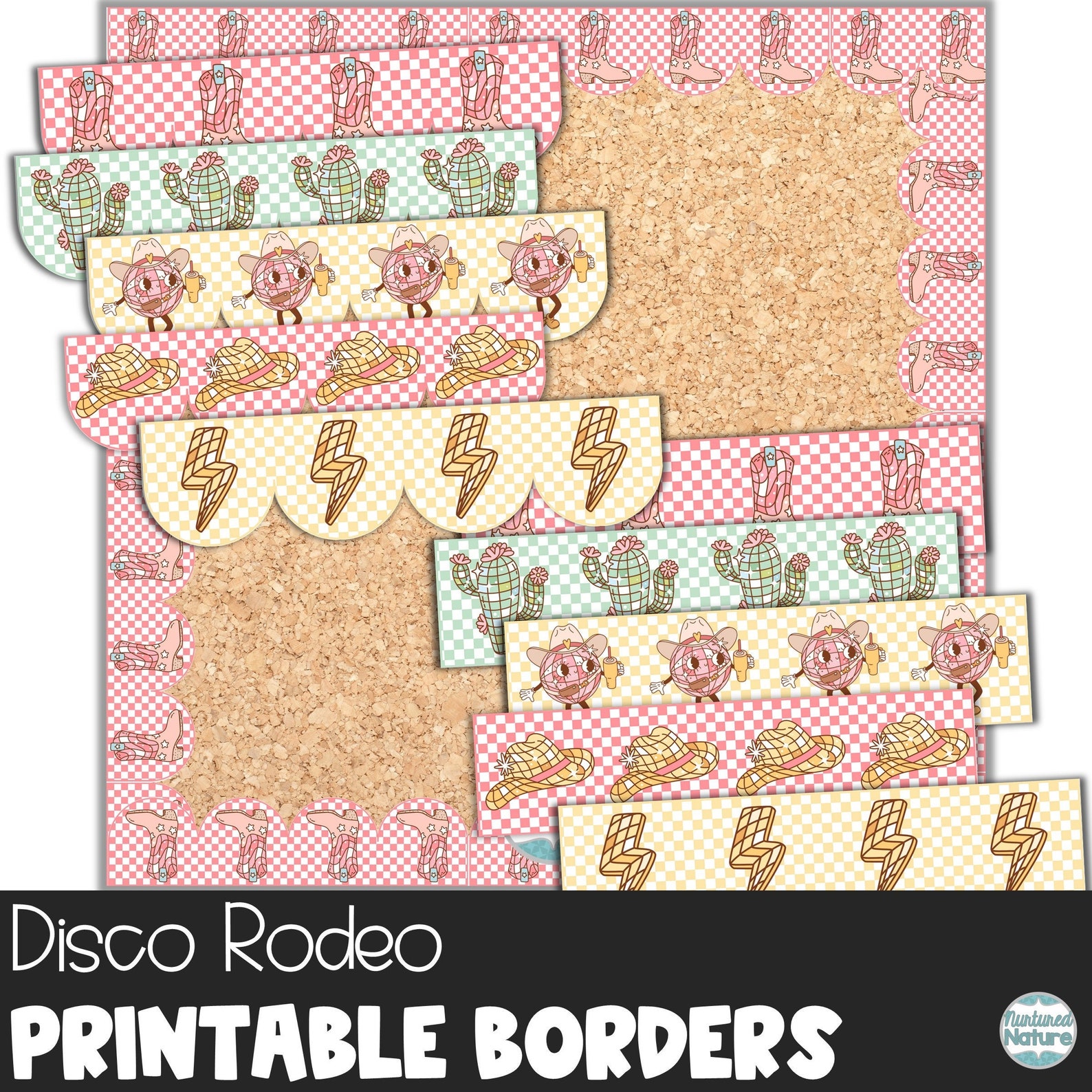 Retro Western Bulletin Board Border, Back to School Classroom Decor ...