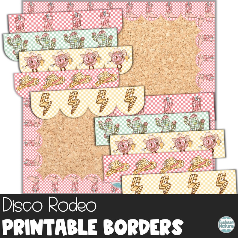 Retro Western Bulletin Board Border, Back to School Classroom Decor ...