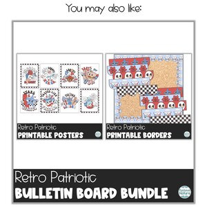 Classroom Name Tags, Patriotic Decorations, Classroom Decor, Retro Name ...