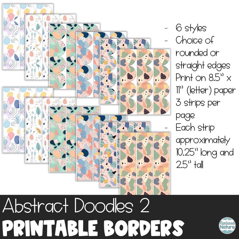 Printable Bulletin Board Border Boho Classroom Bulletin - Etsy