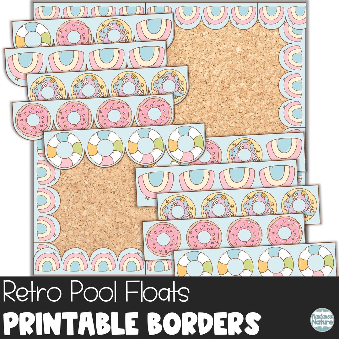 Printable Bulletin Board Border, Retro Summer Bulletin Board Ideas ...