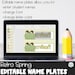 Classroom Name Tags, Spring Decor, Retro Name Plate for Desk, Editable ...