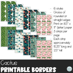Cactus Classroom Decor Bundle, Farmhouse Decor, 2025 Flip Calendar ...