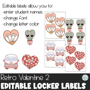 Editable Name Tags for Lockers, Cute Classroom Cubbie Labels Printable ...