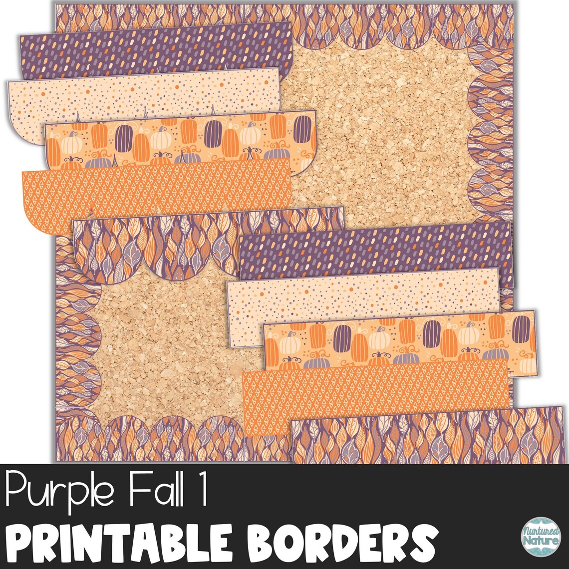 Printable Bulletin Board Borders, Fall Classroom Decor, Thanksgiving ...