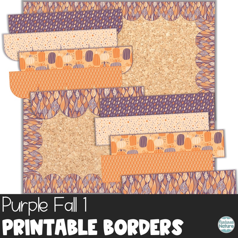 Printable Bulletin Board Borders Fall Classroom Decor - Etsy