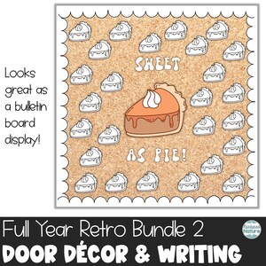 Back to School Classroom Decor Bundle, Groovy Retro Classroom Door ...