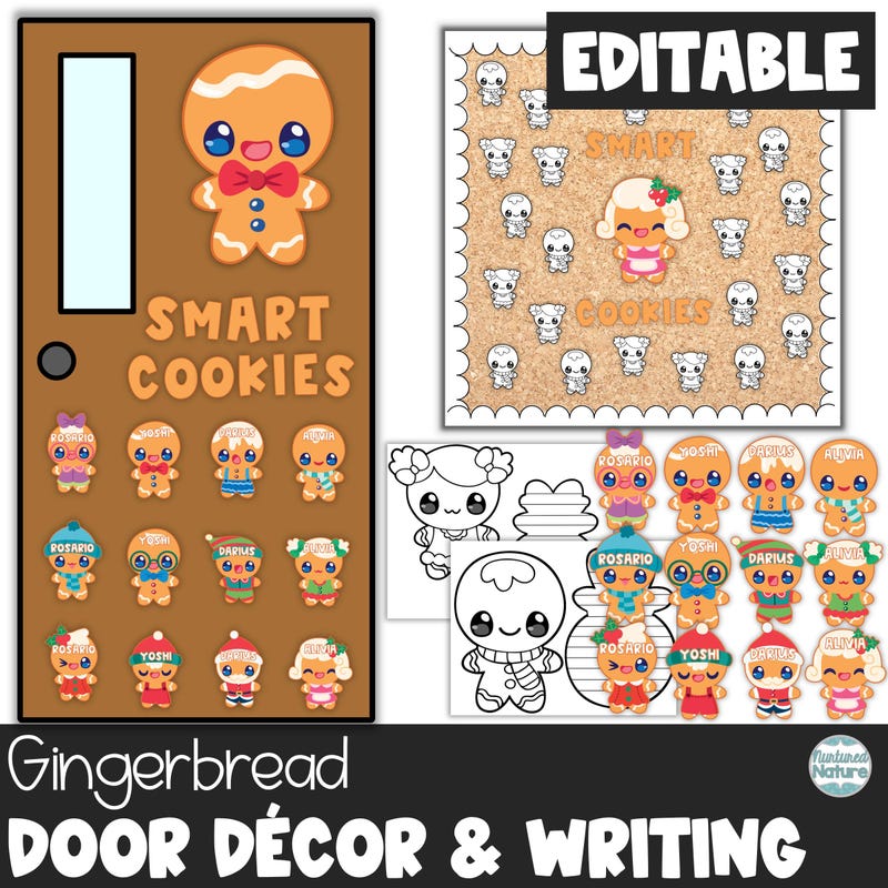 Gingerbread Classroom Door Decor - Etsy