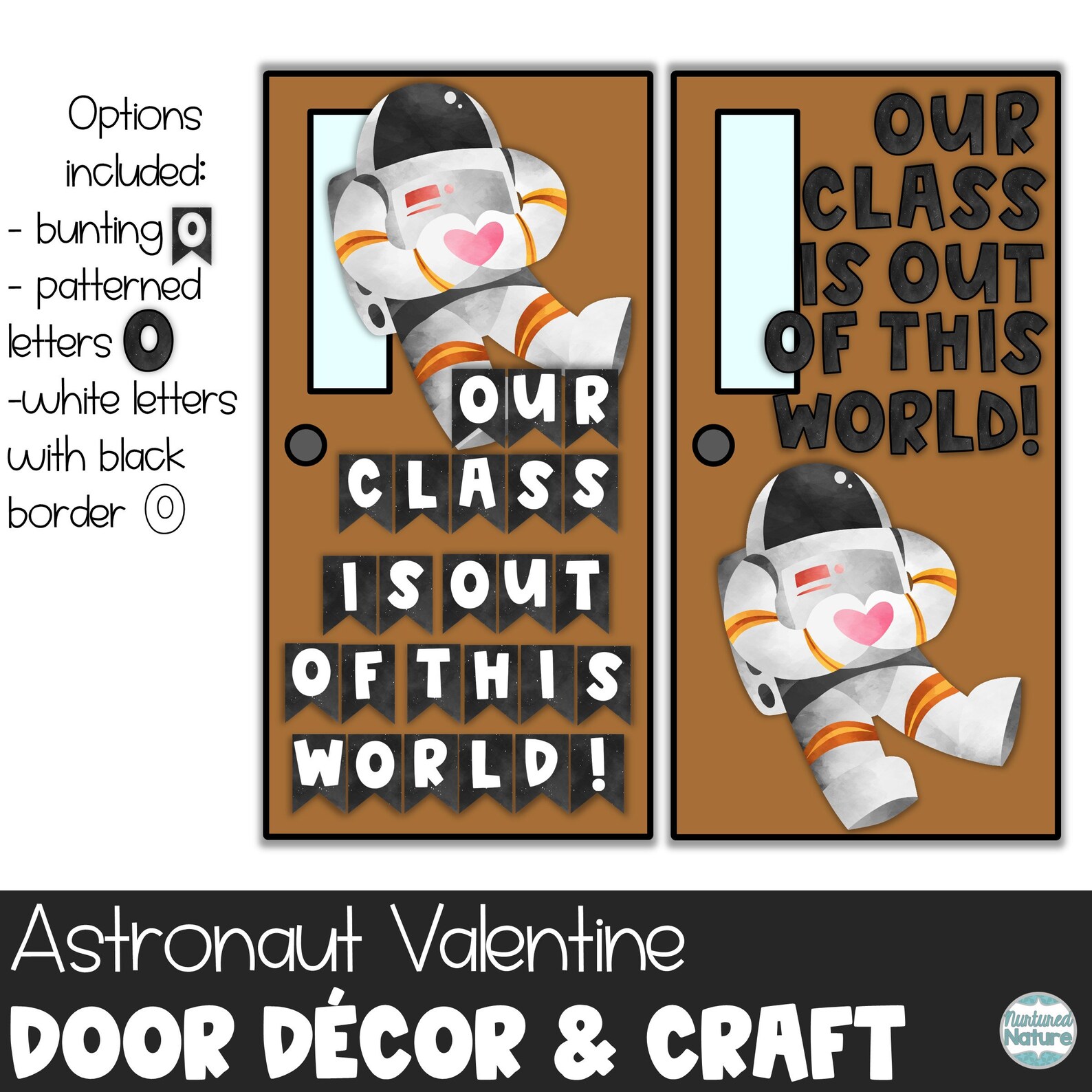 Valentine’s Day Decor Printable, Astronaut Ice Cream Party Decorations ...