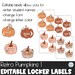 Editable Name Tags for School Retro Fall Vibes Pumpkin Name - Etsy