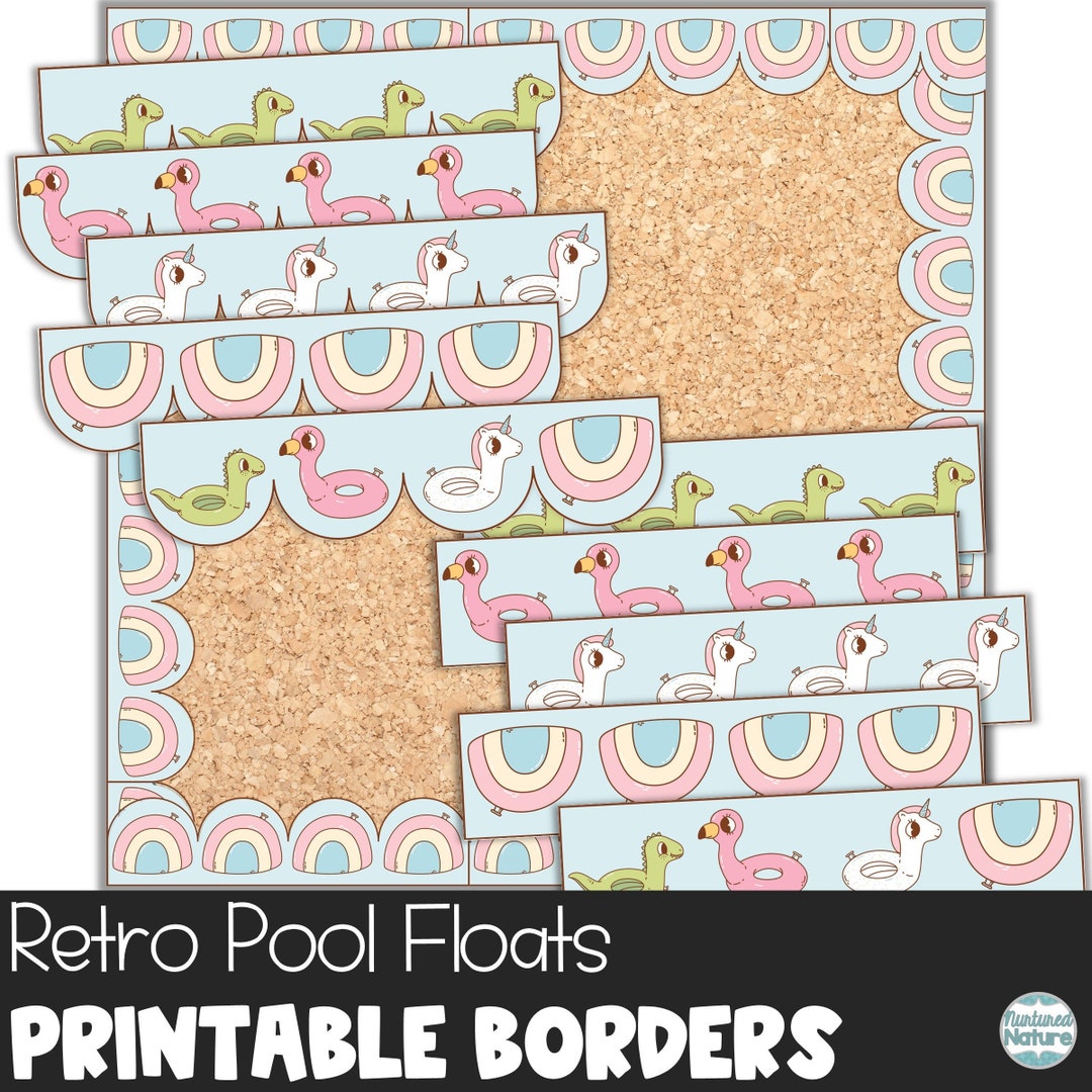 Printable Bulletin Board Border, Retro Summer Bulletin Board Ideas ...