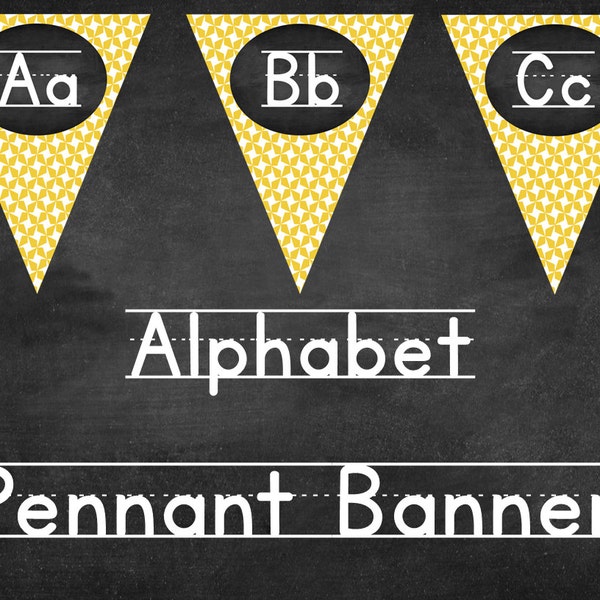 Chalkboard Pennant - Etsy